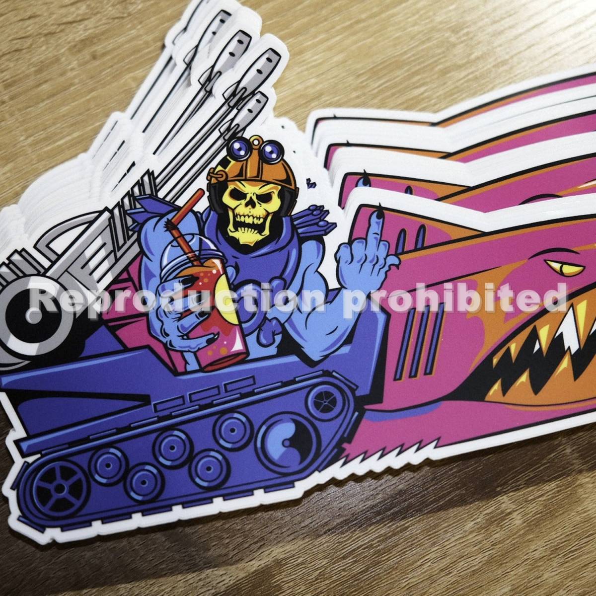 実物 Wasteland Kooks KOOKTRUCK BIG 10in STICKER 特大 ステッカー / Superior ...