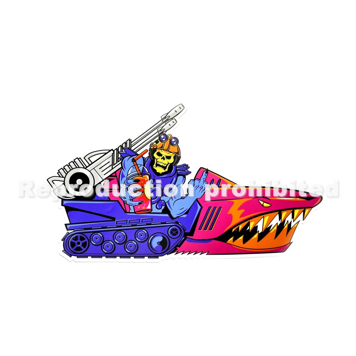 実物 Wasteland Kooks KOOKTRUCK BIG 10in STICKER 特大 ステッカー / Superior ...