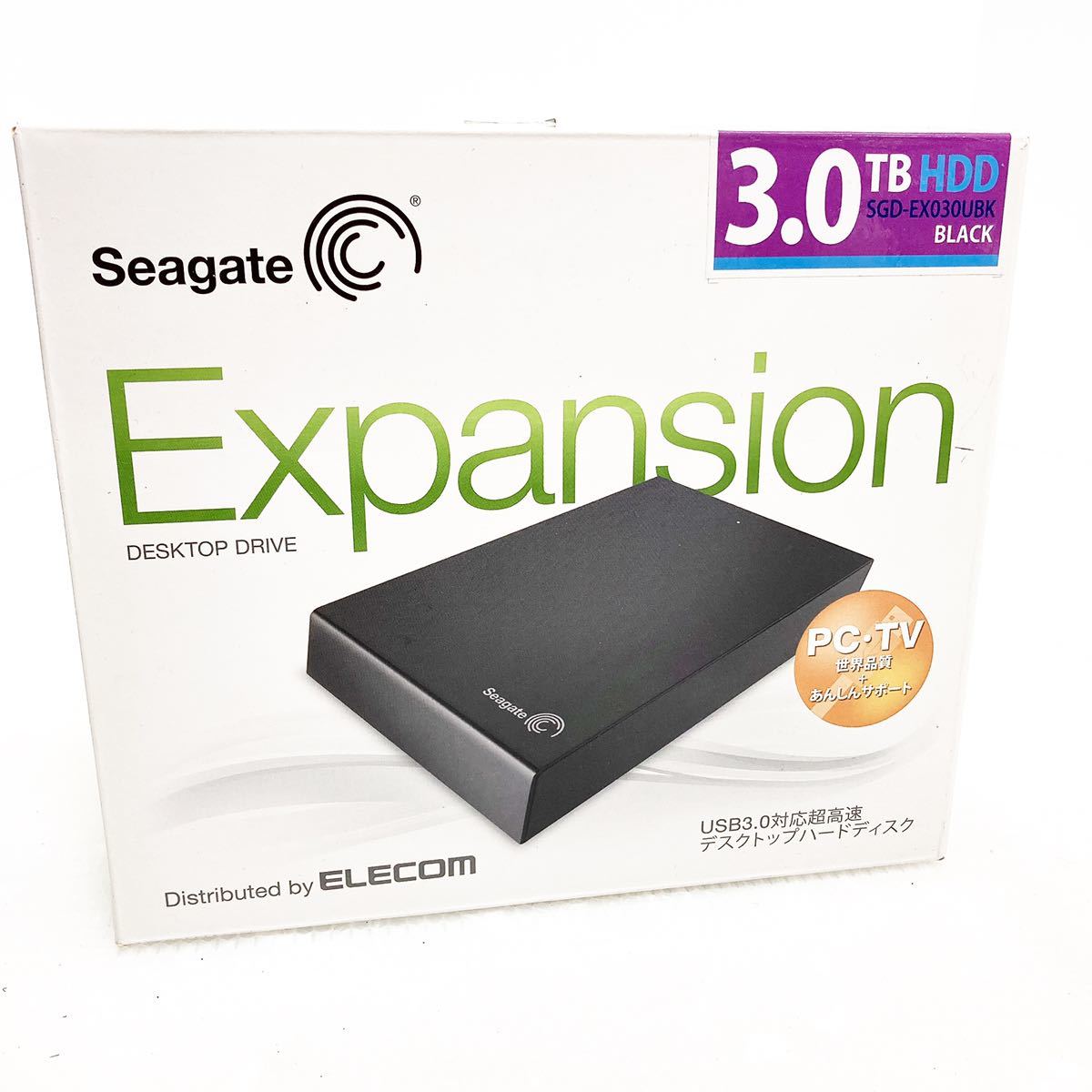 ELECOM エレコム Seagate Expansion 3TB 外付けハードディスク HDD SGD-EX030UBK ACアダプター USBケーブル alpひ0713(2TB～)｜売買さ ...
