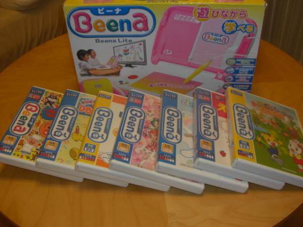Beena Lite ビーナ本体ピンク＆イエロー＆ソフト7点セット(キッズコンピュータ)｜売買されたオークション情報、yahooの商品情報を ...