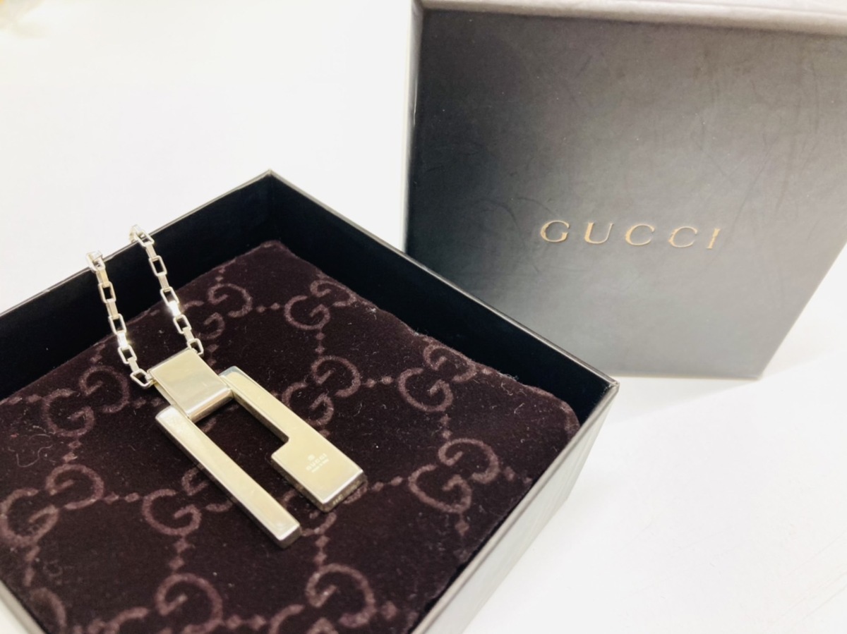 / 商品 GUCCI/グッチ G ロゴ ネックレス SILVER シルバー 925 重量18.2g チェーン47cm 付属品アリ ブランド(ネックレス、ペンダント、チョーカー)｜売買された ...