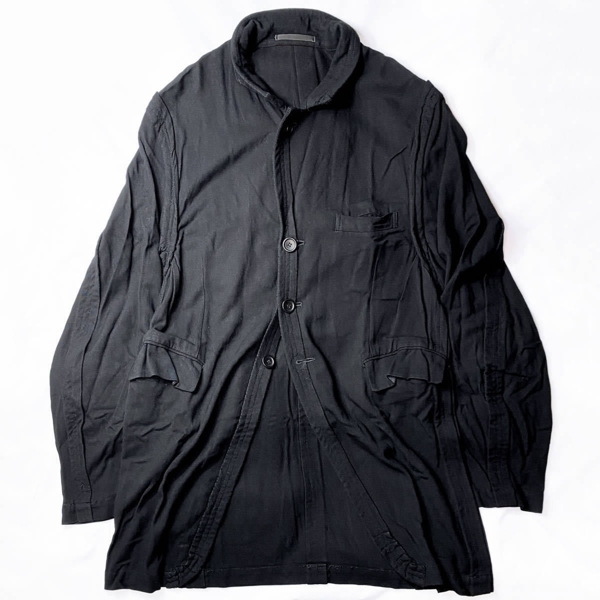 98AW インサイドアウト シーム ロングジャケット コムデギャルソンオムプリュス HOMME PLUS 1998AW Inside ...