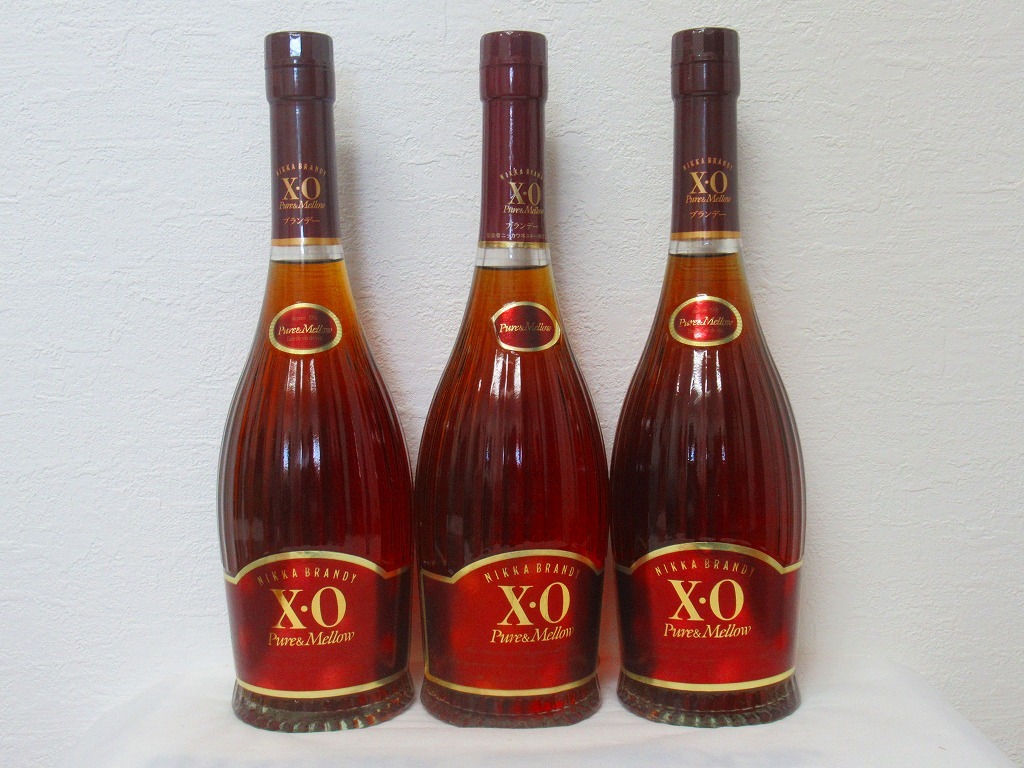 3本まとめて ニッカ ブランデーXO NIKKA BRANDY XO PURE＆MELLOW 40％ 660ml(その他)｜売買された ...