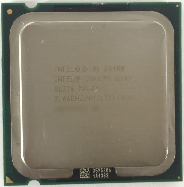 Core2 QUAD Q8400 ×1枚 Intel CPU 2.66GHz SLGT6 4コア 4スレッド ソケット LGA775 ...