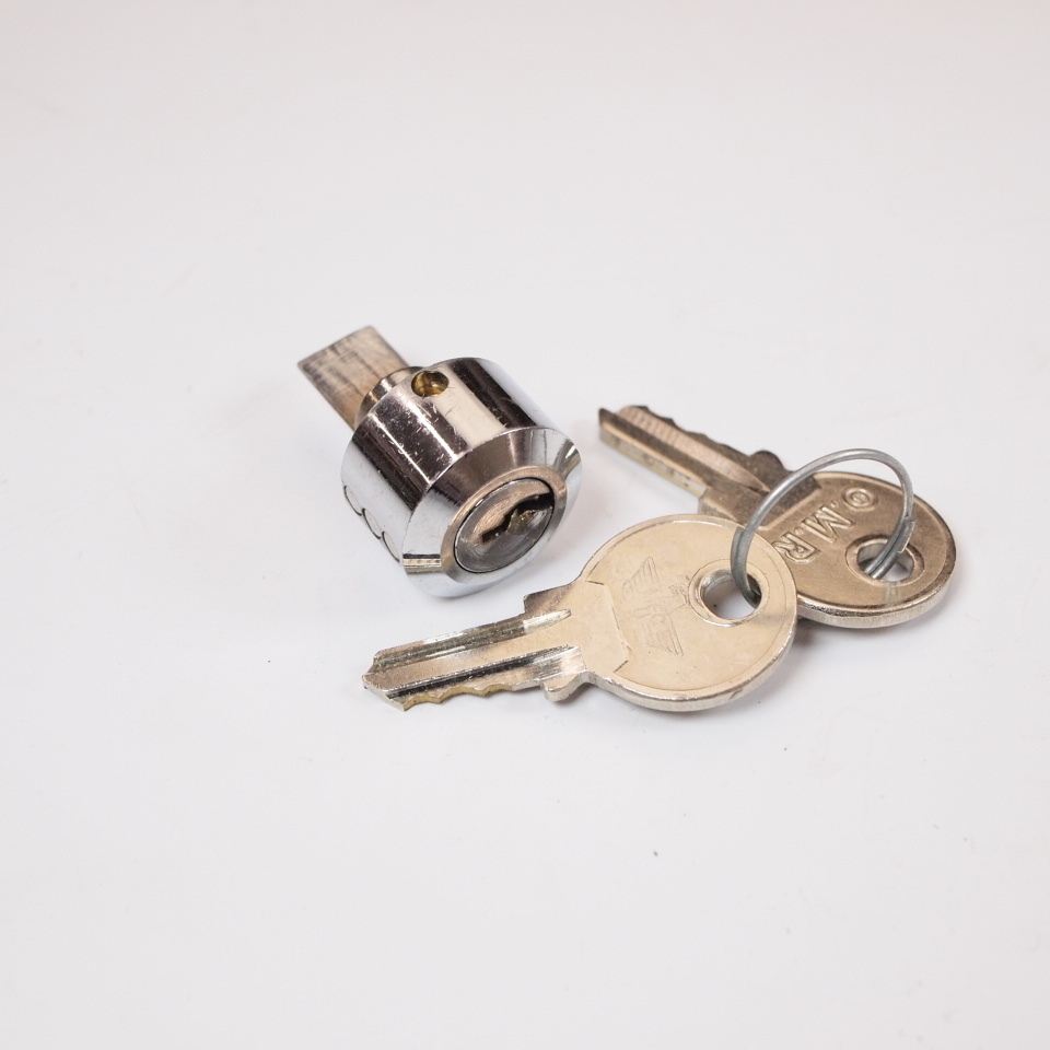 MEC.EUR Lambretta Series 3 & GP O.M.R. Steering Lock & Keys ランブレッタ 3型 ...