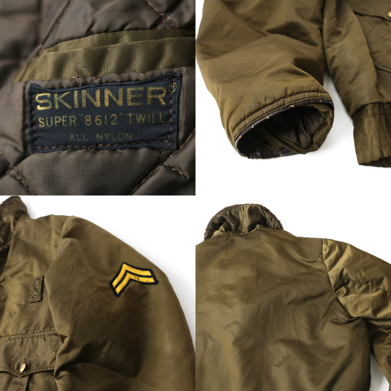 US古着 70's TUFFY JAC Skinner Super 8612Twill POLICE Jacket TALONジップ/襟ボア ...