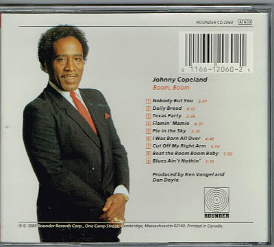 JOHNNY COPELAND／BOOM BOOM CD ジョニー コープランド ソウル シンガー(R&B、ソウル)｜売買されたオークション ...