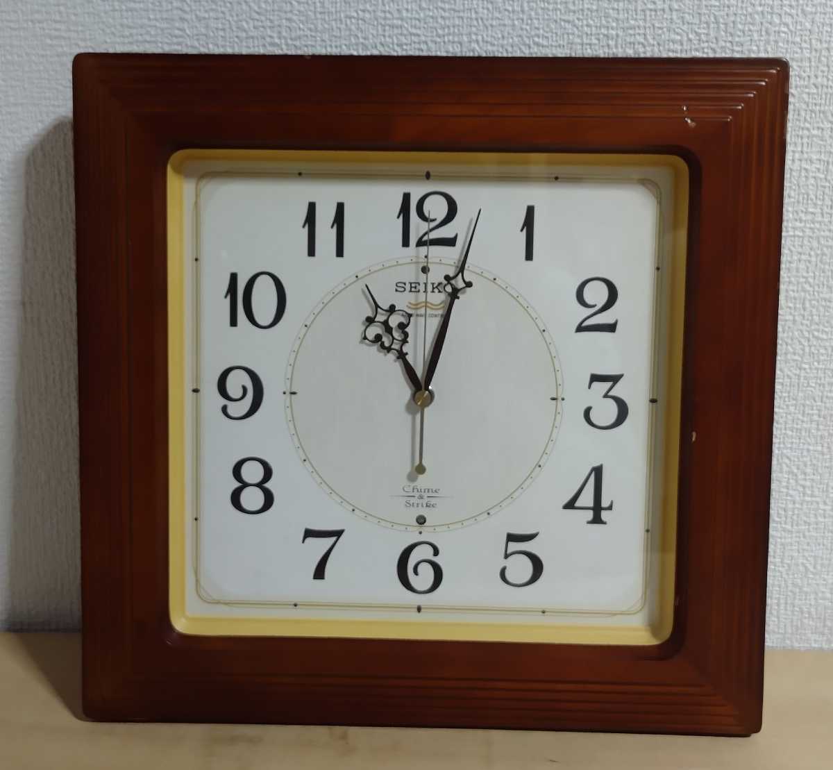 ジャンク品 SEIKO 電波掛け時計 チャイム＆ストライク電波掛け時計 RX208B(デジタル)｜売買されたオークション情報、yahooの商品 ...