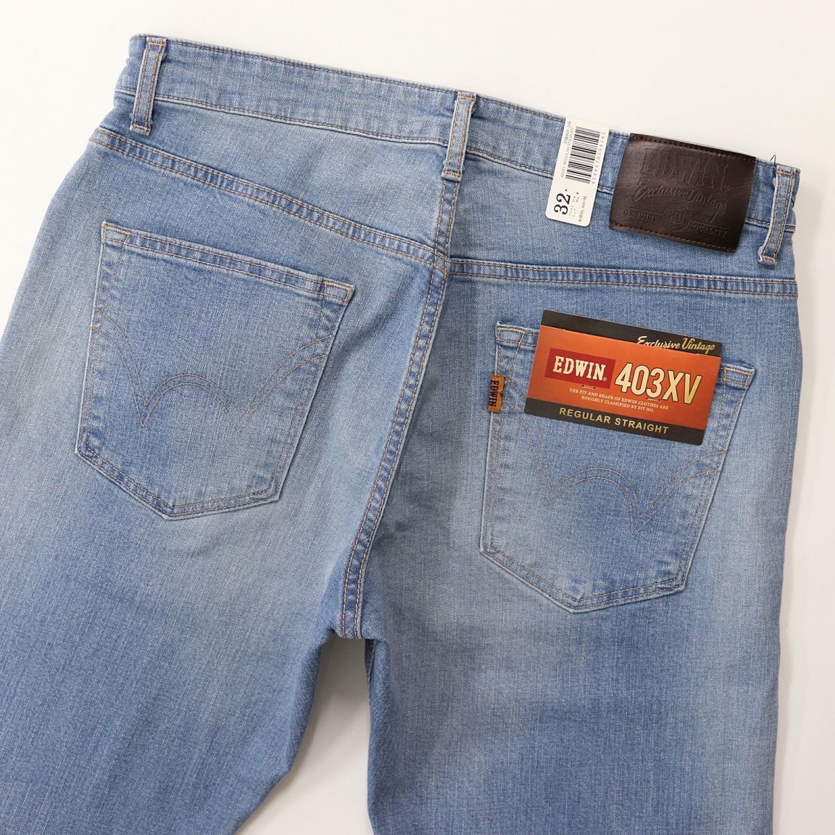 エドウィン EDWIN 403XV メンズ 日本製 レギュラー ストレート ストレッチ ジーンズ デニム パンツ EXM403-156-33 一 四 弐 QWER(W33)｜売買された ...