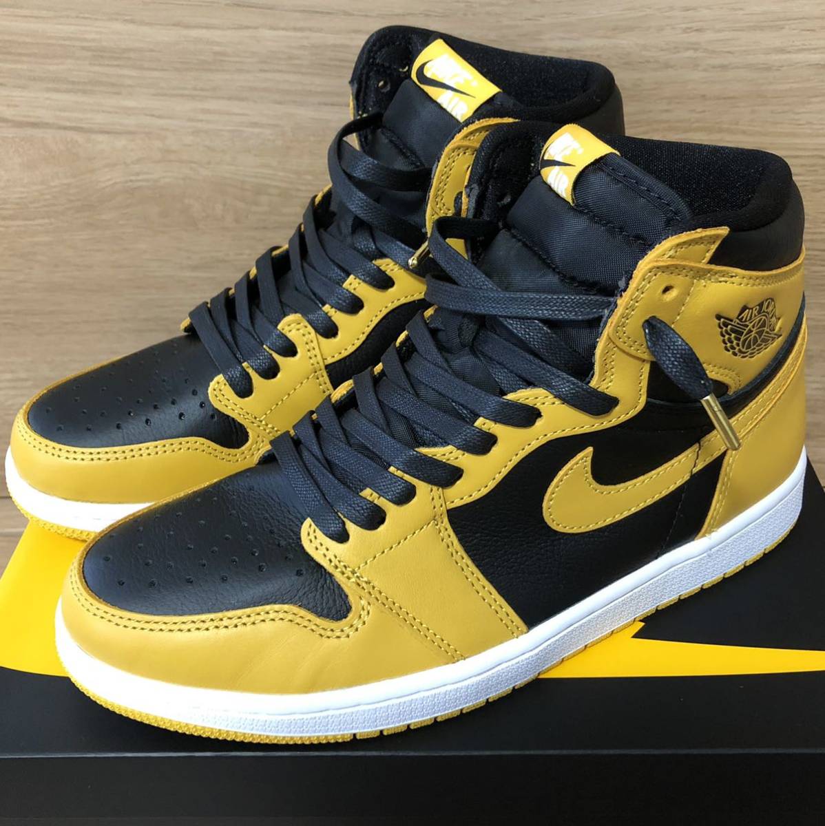ほぼ NIKE AIR JORDAN 1 HIGH OG POLLEN 26.5cm SNKRS購入分 ナイキ ジョーダン(26.5cm ...