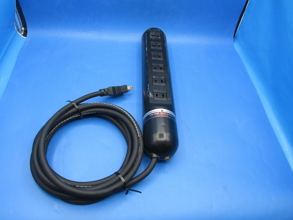 audio-technica ノイズフィルター6口電源タップ AT-NF602 極性チェッカー付き ケーブル長3.0m(オーディオ機器)｜売買 ...