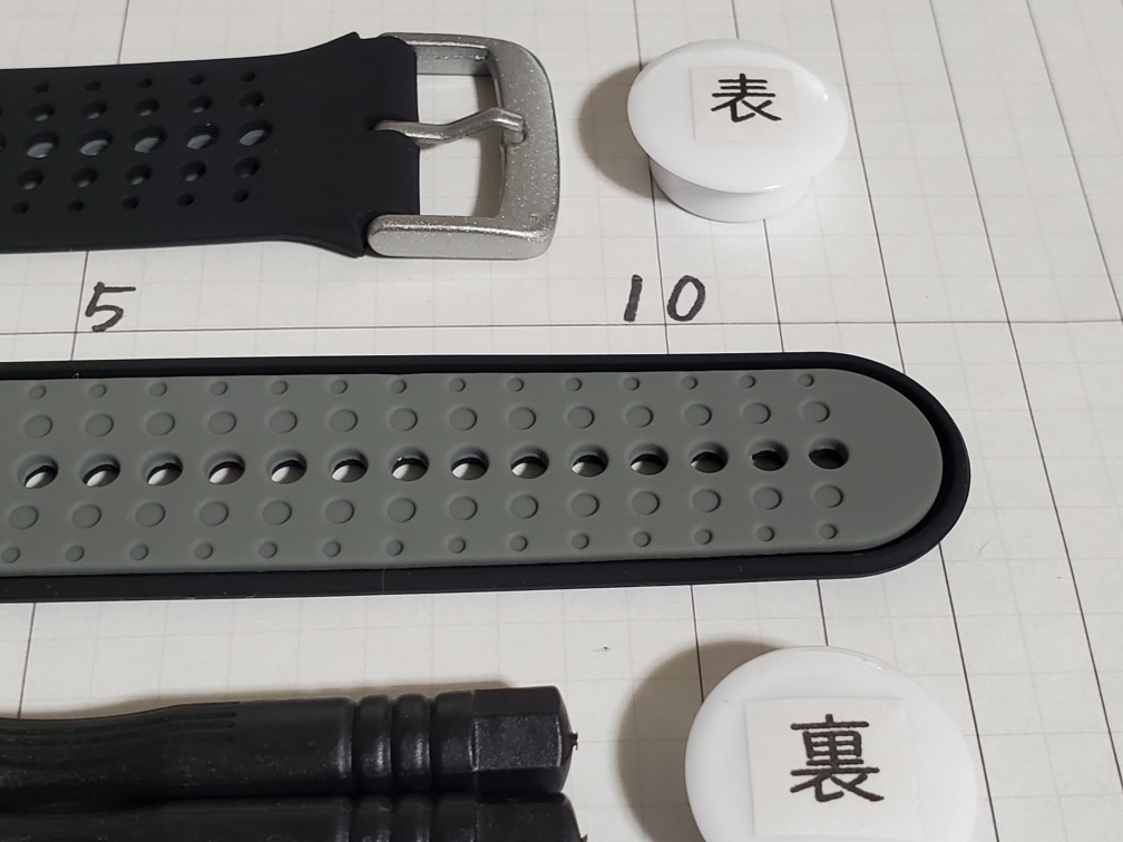 OBG 黒灰 ブラックグレー GARMIN ガーミン シリコン バンド ベルト Foreathlete 220J 230J 235J 735XTJ Foreruner 220 230 235 ...