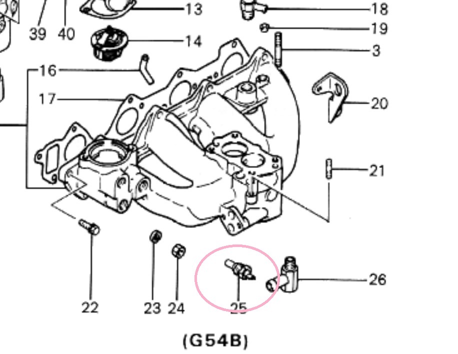 三菱ジープ 水温センサー テンプゲージ 水温計 2ピン 社外品J58 J56 J57 J37 4G52 4G53 G54B他 MD005051 ...