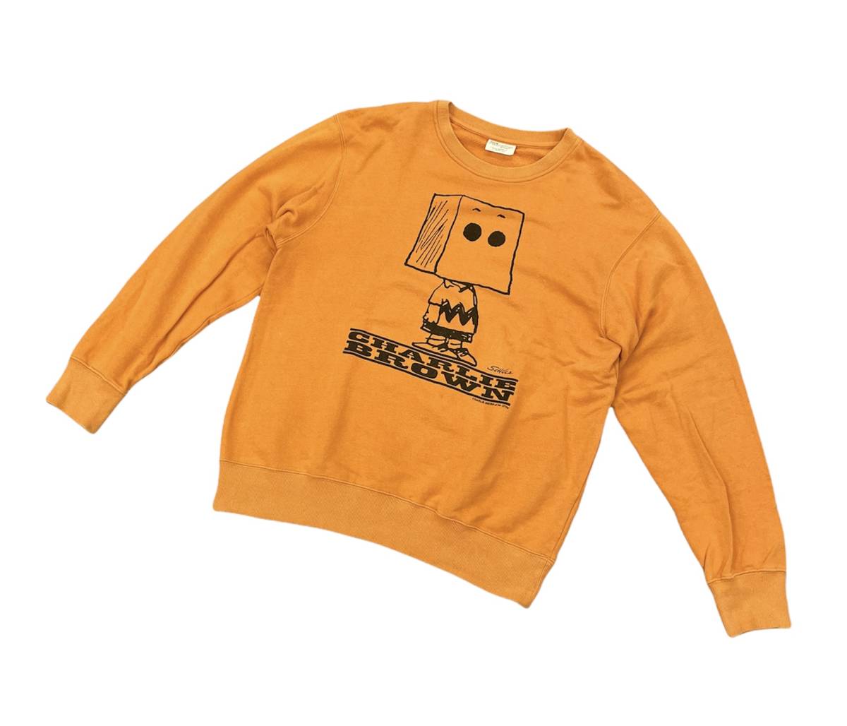 PEANUTS vintage CHARLIE BROWN Mr.Sack プリント スウェット トレーナー トップス ピーナッツ ...