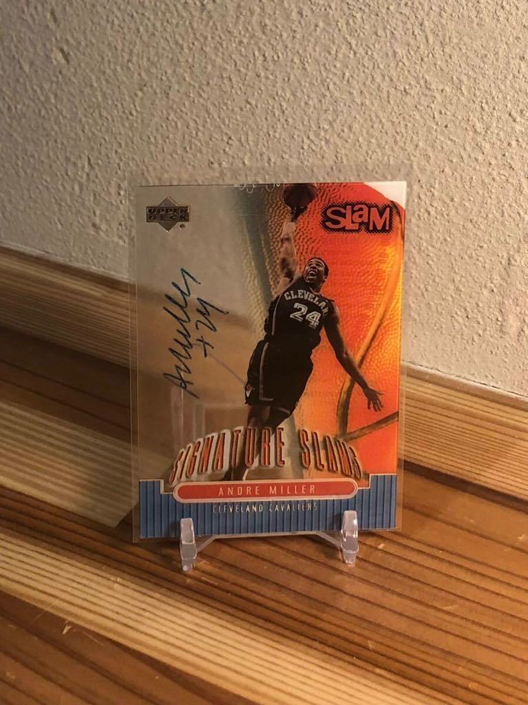 Andre Miller 2000-01 UD Slam Signature Slams On Card Auto 直筆サインカード ...