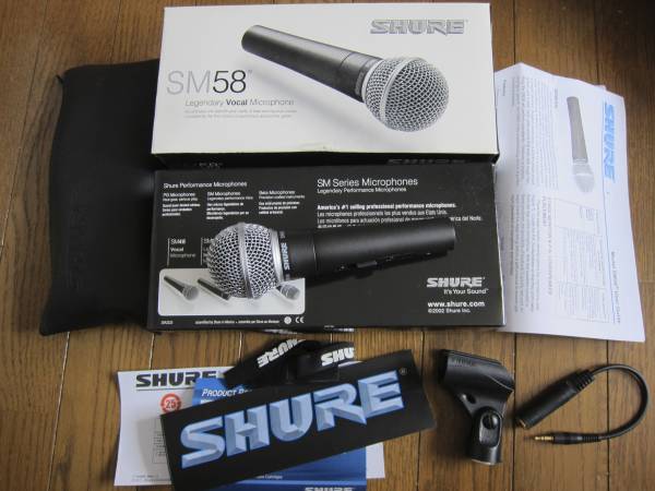 SHURE SM58(ダイナミック型)｜売買されたオークション情報、yahooの商品情報をアーカイブ公開 - オークファン（aucfan.com）