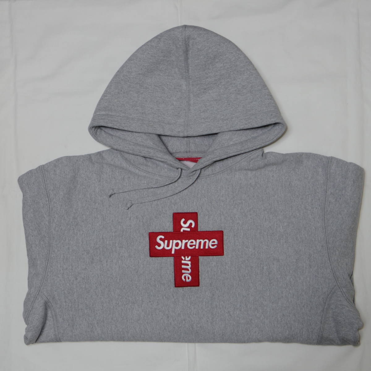 20FW Supreme シュプリーム Cross Box Logo Hooded Sweatshirt クロス ボックス ロゴ フーディー スウェット パーカー M グレー(パーカ)｜売買さ ...
