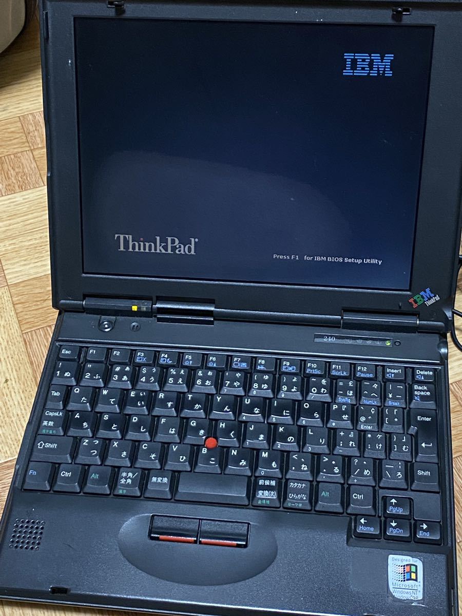 ジャンク品 IBM ThinkPad 240 Celeron 365Mhz 192MB 6GB 起動OK(12インチ～)｜売買された ...
