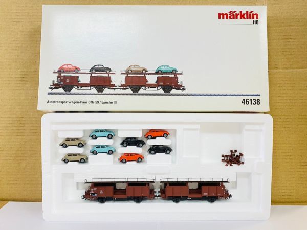 Q055-M5-1601 marklin メルクリン 46138 HOゲージ Auto trnsport wagen-paaroffs59 ...