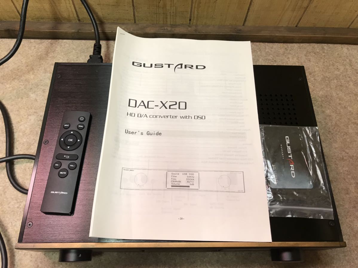 GUSTARD DAC-X20 ガスタード/DAコンバーター(一般)｜売買されたオークション情報、yahooの商品情報をアーカイブ公開 ...