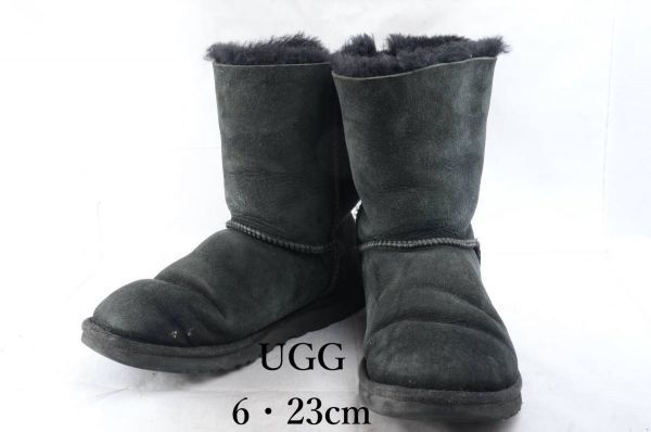 EKB1853 UGG アグ レディースショートブーツ 6/23cm 黒(23.0cm)｜売買されたオークション情報、yahooの商品情報をアーカイブ公開 - オークファン（aucfan.com）