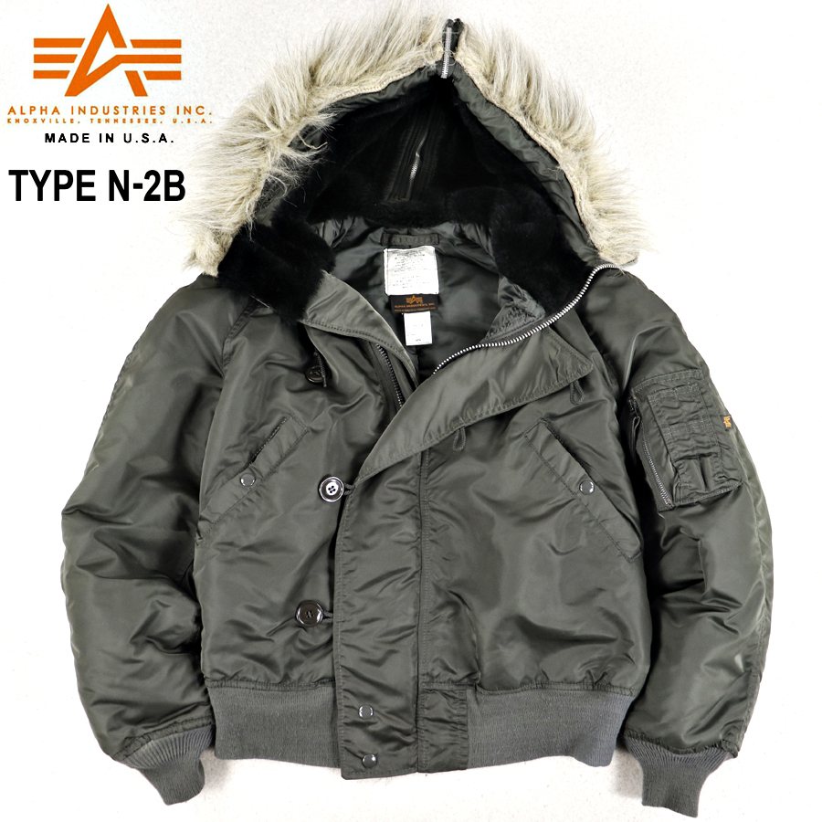 正規品 USA アメリカ製 ALPHA INDUSTRIES INC アルファ J-6278F TYPE N-2B ナイロンツイル フライトジャケット カーキ M ミリタリー(Mサイズ)｜売買 ...