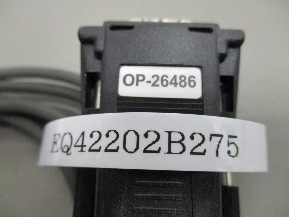 KEYENCE 変換コネクタ D-sub 9ピン OP-26486 RS-232Cストレートケーブル 2.5MOP26487 動作未確認(その ...