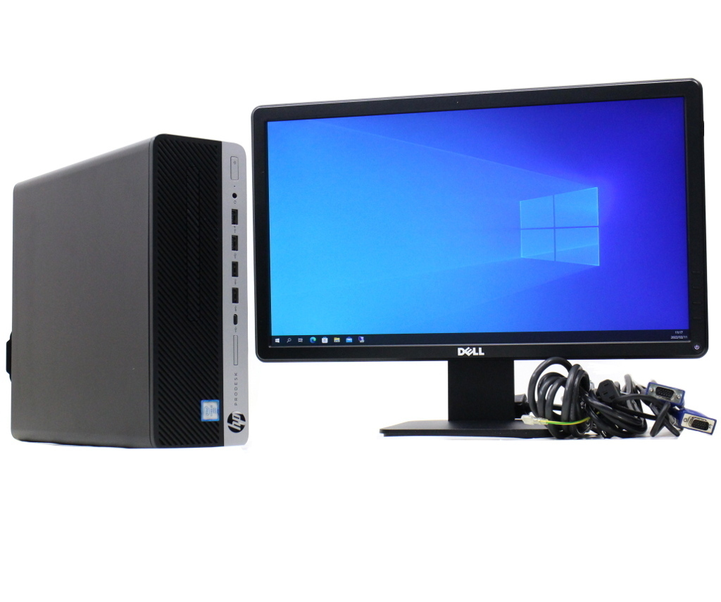 数量限定 hp/DELL デスクトップ/液晶セット ProDesk 600 G3 SFF/E2014Hf Core i5-6500 3 ...