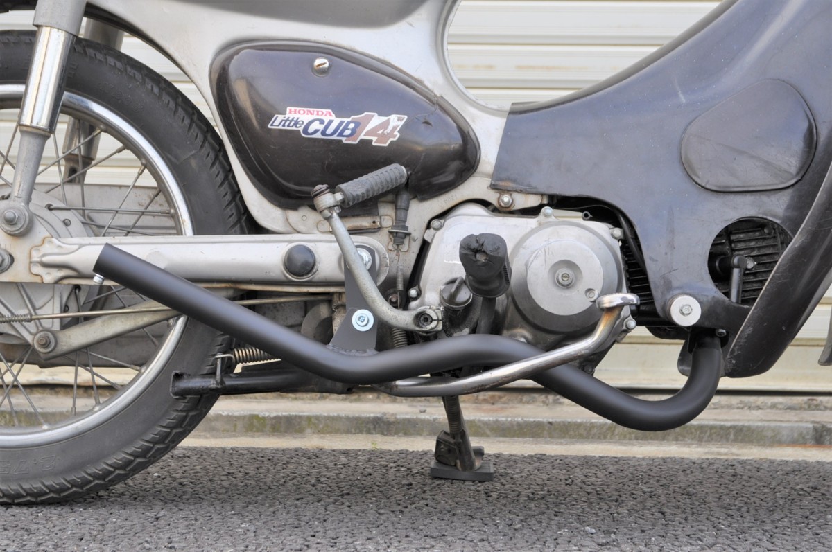 ORM製 ホンダ スーパーカブ リトルカブ 50 70 90 ウェイブ管 マフラー 耐熱ブラック キャブ車用 ステッカー付 YouTube音あり(マフラー本体（社外）)｜売買されたオークション ...