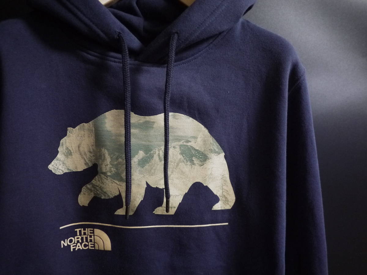 THE NORTH FACE ノースフェイス Mサイズ ベアープリント BEARSCAPE 2 PULLOVER HOODIE スウェット ...