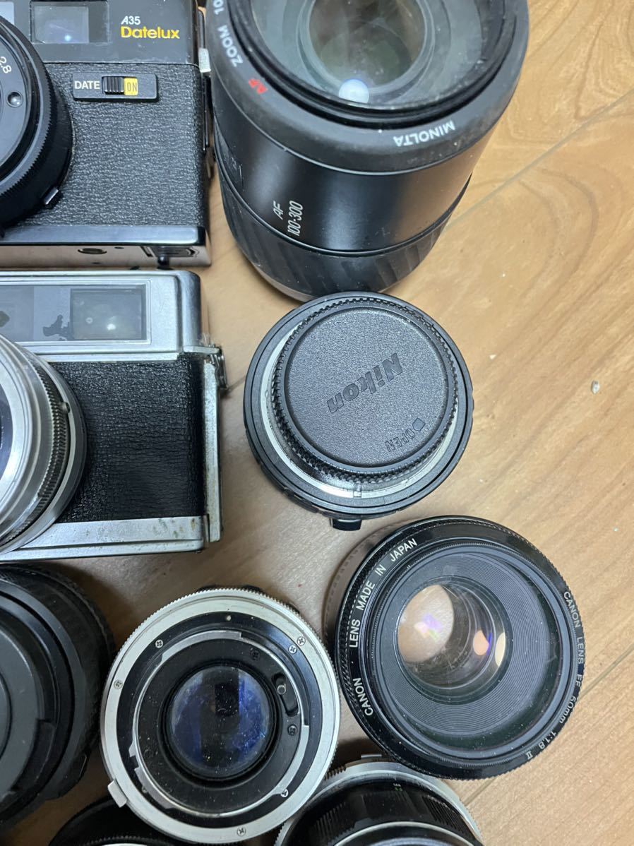 フィルムカメラ Canon MINOLTA KONICA C35 レンズ セットまとめて売る(コンパクトカメラ)｜売買されたオークション情報 ...