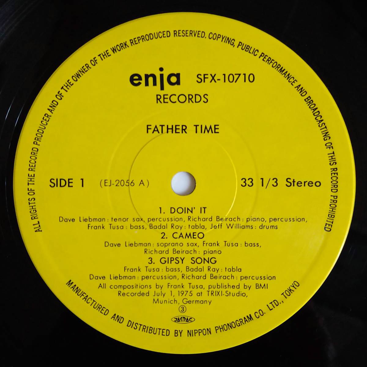 帯付き / Frank Tusa / Father Time / Enja / Dave Liebman / Badal Roy ...