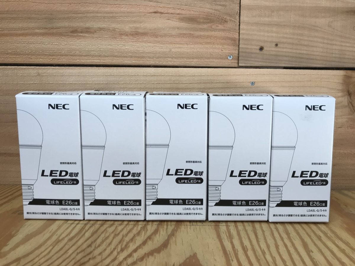 NEC LED電球 E26口金 電球色 60W形相当 LDA8L-G/S 1セット 10個入り 品 在庫処分8(LED電球)｜売買されたオークション情報、yahooの商品情報をアーカイブ公開 ...