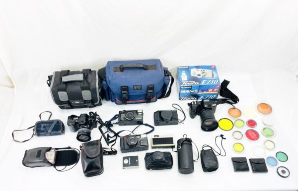 デジカメ フィルムカメラ 大量 まとめ PENTAX MZ-10 TAMRON CANON EOS650 FinePix F710 ...