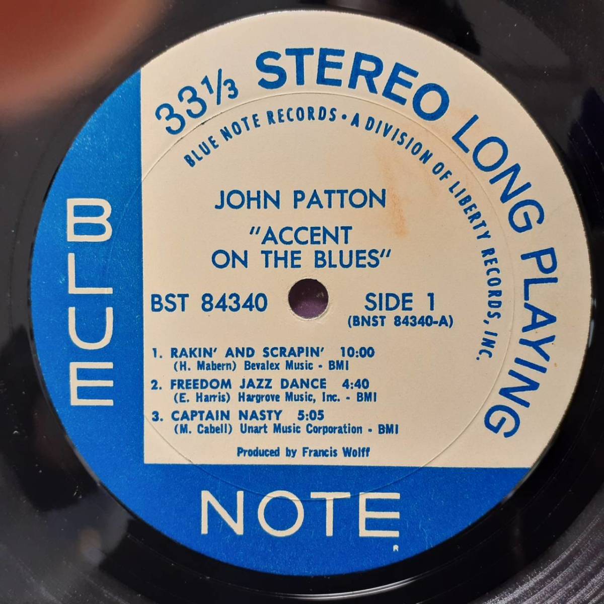 米BLUE NOTEオリジLP 青白ラベル VANGELDER刻印 John Patton / Accent On The Blues ...