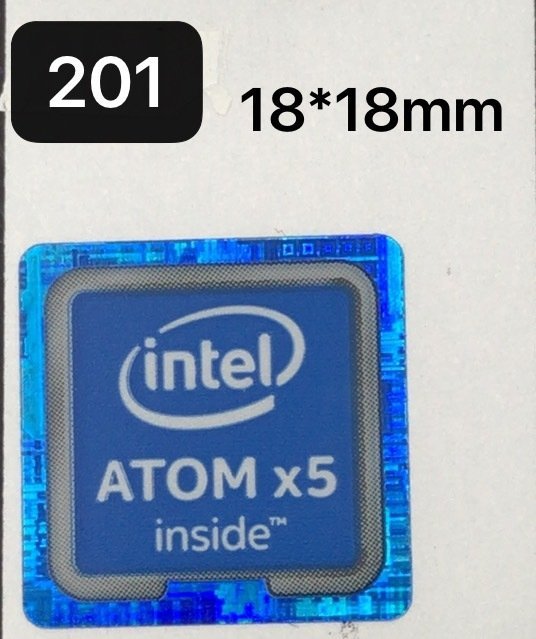 201# 新世代 intel inside ATOM x5 エンブレムシール 18 18㎜ 条件付き(シール、ステッカー)｜売買された ...