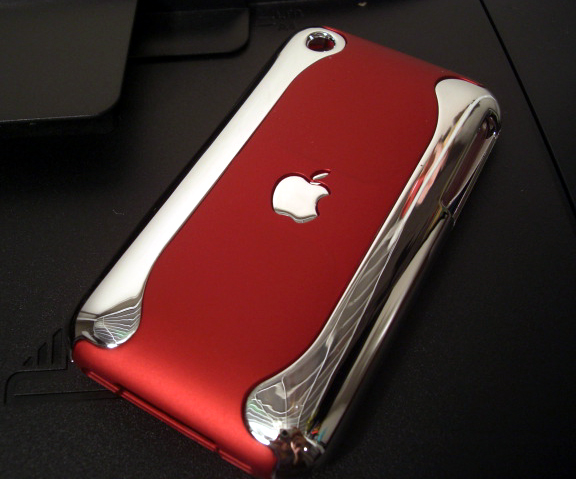 iphone3Gケース/海外直輸入Chromeレアモデル/ 赤Silver 4(iPhone 3G、3GS用)｜売買されたオークション情報 ...