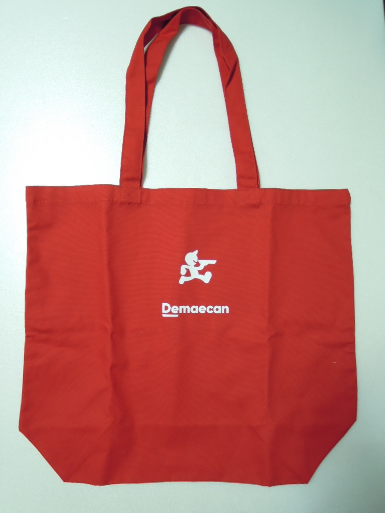 出前館 トートバッグ Demaecan 赤 レッド トート バッグ バック エコ エコバッグ(エコバッグ)｜売買されたオークション情報 ...