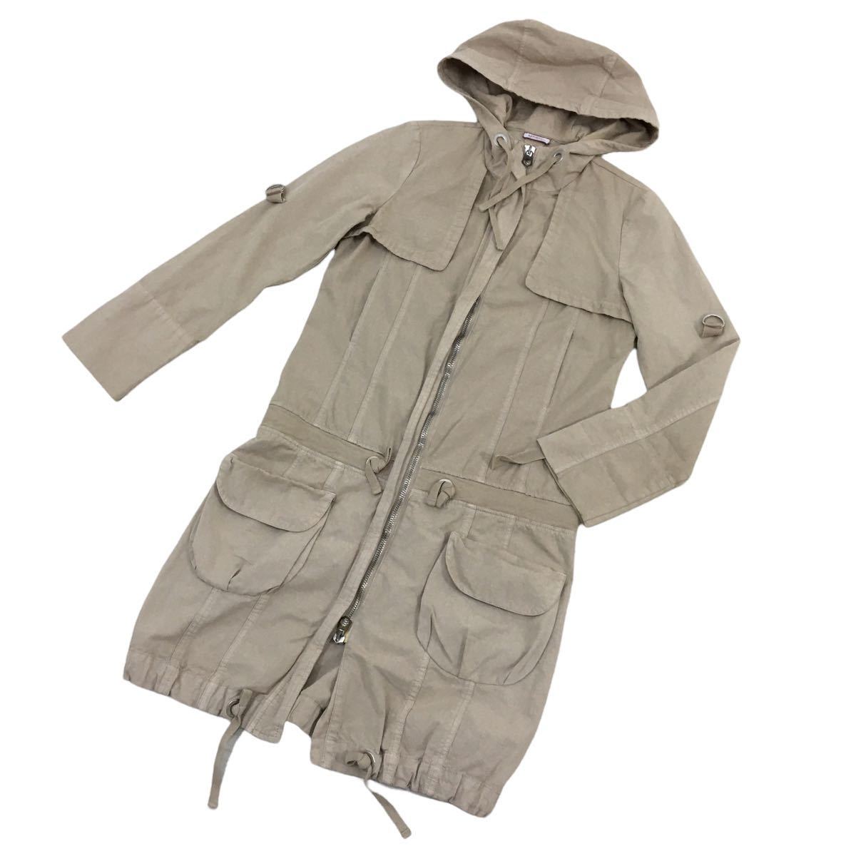 D338 MAX&Co. マックスアンドコー jeans&basics 長袖 ジップアップ ジャケット コート フーディー トップス ベージュ系 レディース 38(トップス)｜売買された ...