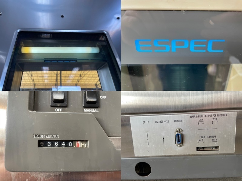 埼玉県 引取限定 TABAI ESPEC PR-3SP 恒温恒湿器 -20 100℃ 20 98%RH 三相200V 94年製 エスペック ...