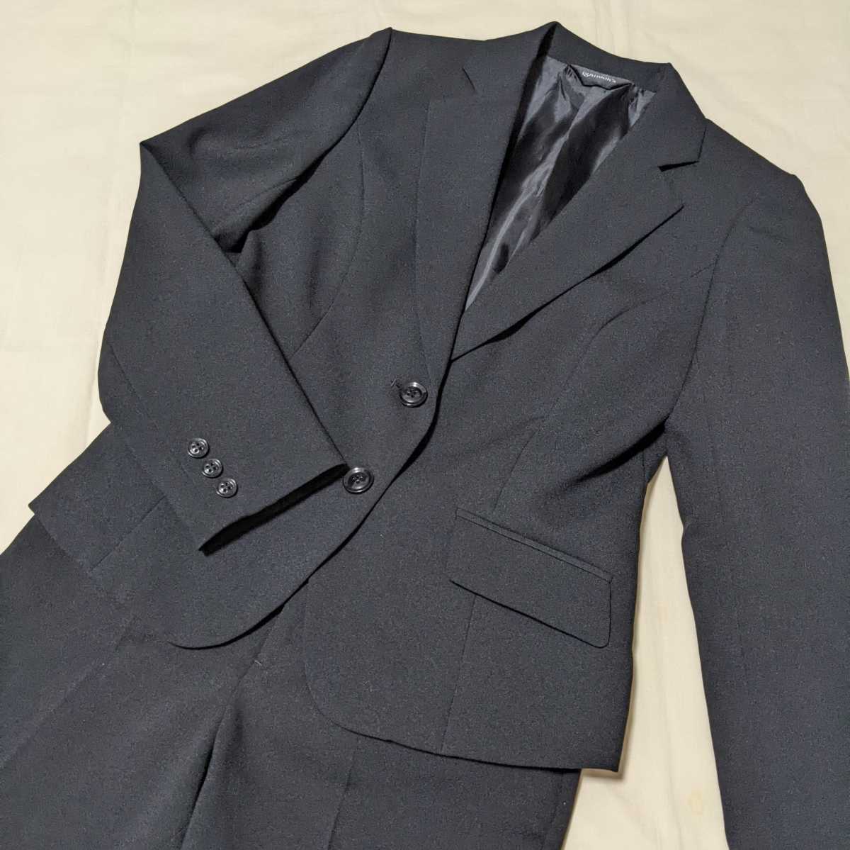 +FG65 ignimoh's イグニモーズ フォーマル レディース 9号 9AR パンツスーツ 黒 無地 背抜き ビジネス セレモニー 冠婚葬祭(パンツスーツ一般)｜売買されたオークション ...