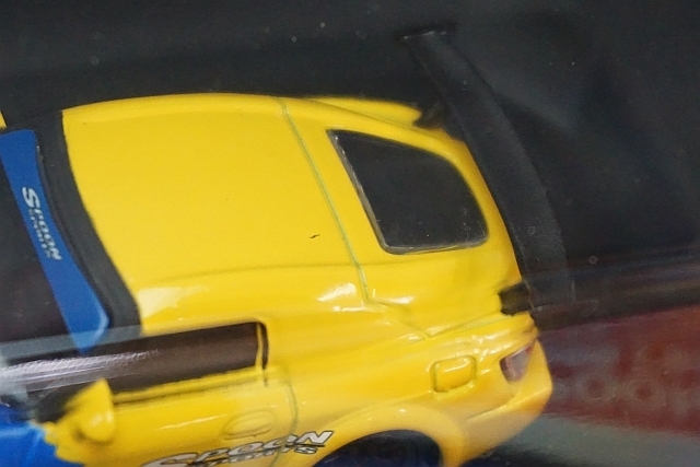 AOSHIMA アオシマ 1/64 SPOON スプーン S2000 '99 ブルー/イエロー オプション ミニカーコレクション(アオシマ ...