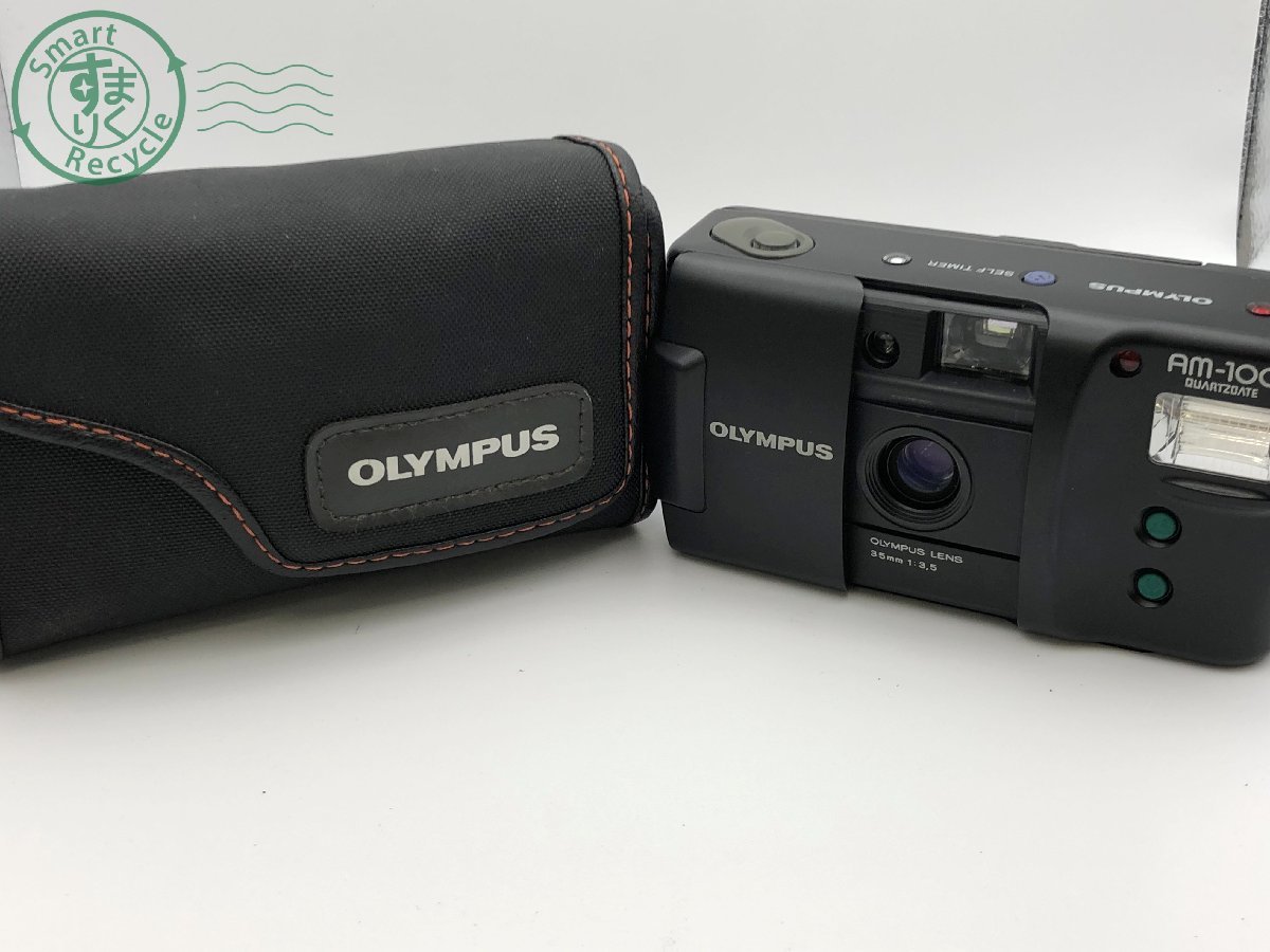 0640289 OLYMPUS オリンパス AM-100 コンパクトフィルムカメラ 35mm 1:3.5 カメラ ケース付き(コンパクトカメラ ...