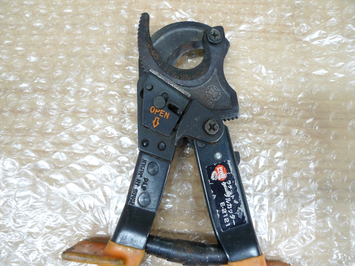 現状品 PROMATE プロメイト E-2121 ラチェットケーブルカッター(ケーブルカッター)｜売買されたオークション情報、yahooの商品情報をアーカイブ公開 - オークファン ...
