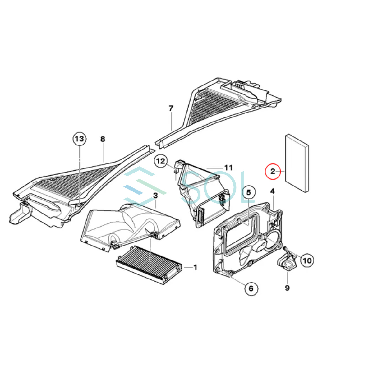 BMW E70 F15 F85 X5 E71 F16 F86 X6 マイクロフィルター エアコンフィルター 内気用 3.0si 4.8i ...