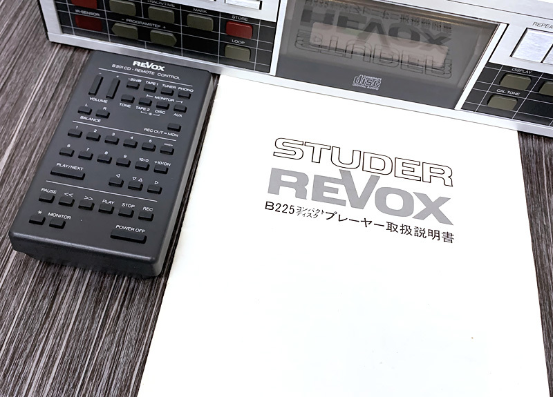 STUDER REVOX B225 CDプレーヤー リモコン 説明書付き スチューダー ルボックス(一般)｜売買されたオークション情報、yahooの商品情報をアーカイブ公開 - オークファン ...