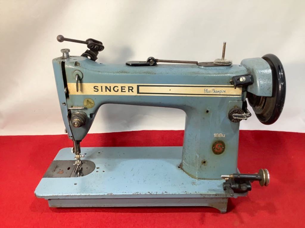 SINGER 188u BLUE Champion 手回し確認のみ 現状品 工業用 職業用 ミシン シンガー 足踏み(その他)｜売買された ...