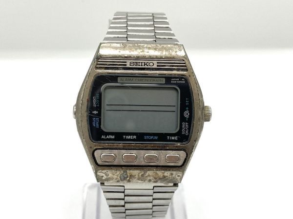 T879 品 SEIKO セイコー アラームクロノグラフ D229-5010 メンズ 腕時計 クオーツ デジタル ジャンク扱い b(セイコー ...
