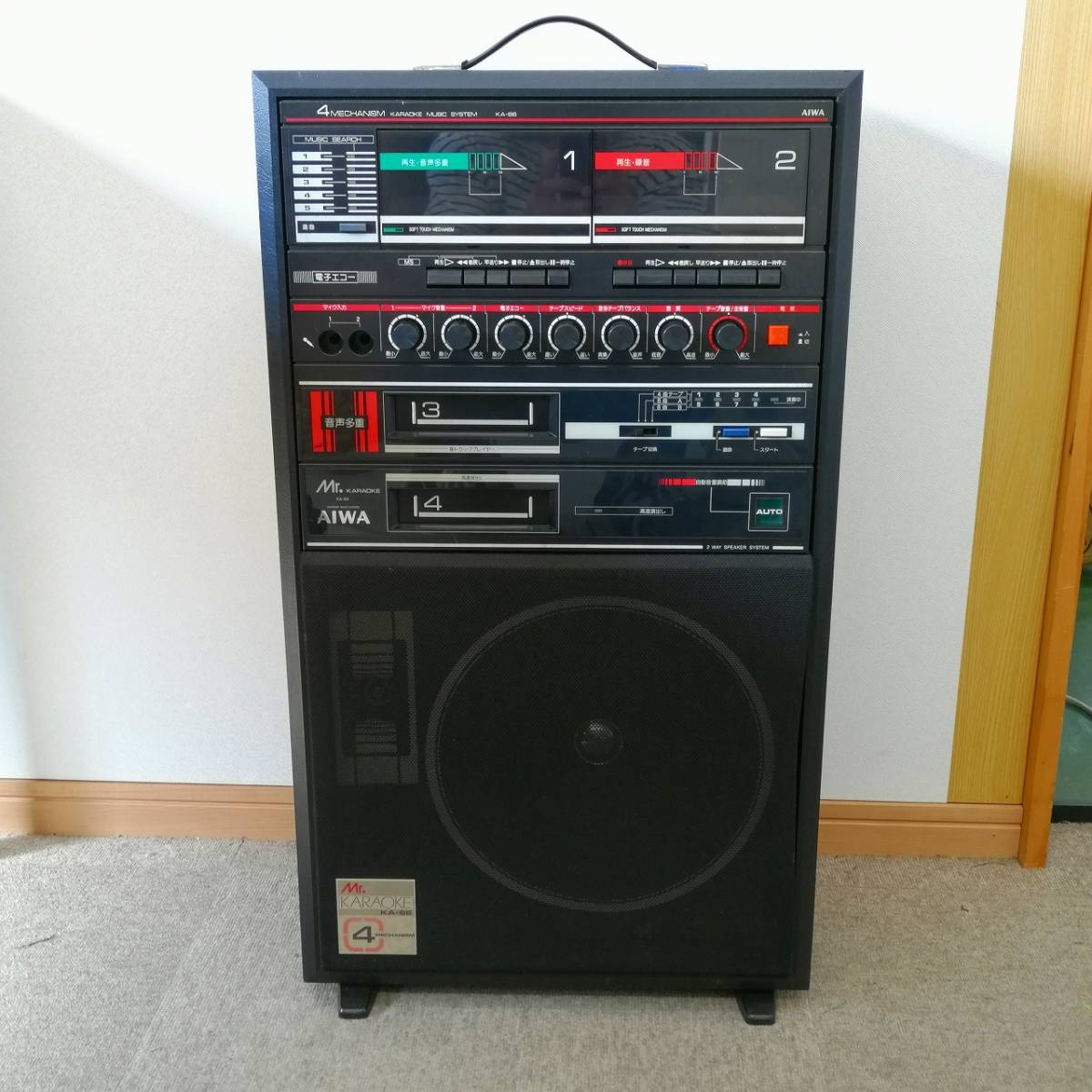 t1413 AIWA アイワ Mr KARAOKE KA-66 カラオケ 音楽機材 レトロ 当時物(カラオケ機器)｜売買されたオークション情報、yahooの商品情報をアーカイブ公開 ...
