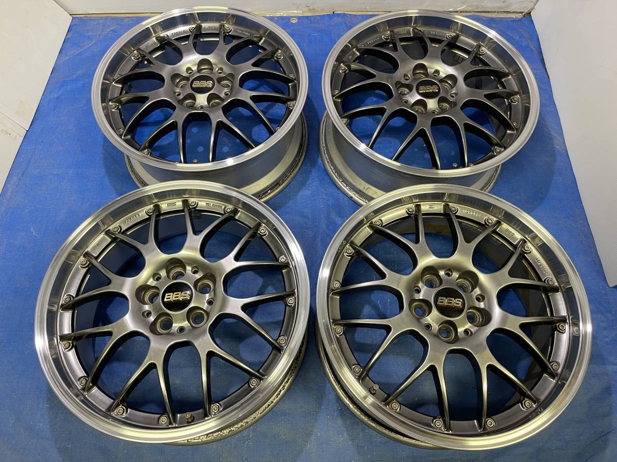 レア BBS鍛造RS-GT18_7.5J+48_100/5H RS907 DB-SLD_Φ56プリウスカルディナレガシーB4インプレッサSTI ...